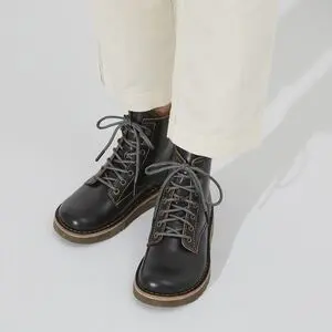 BIRKENSTOCK Birmingham Lace-up Ankle Boots - Black