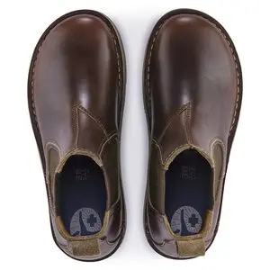 BIRKENSTOCK Birmingham Natural Leather Oiled Slip-on Boots - Roast