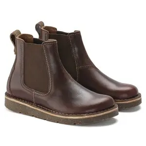 BIRKENSTOCK Birmingham Natural Leather Oiled Slip-on Boots - Roast