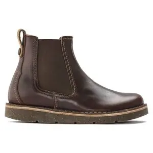 BIRKENSTOCK Birmingham Natural Leather Oiled Slip-on Boots - Roast
