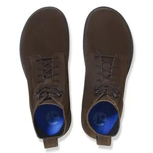 BIRKENSTOCK Highwood Lace Mid Suede Leather Ankle Boots - Mocha