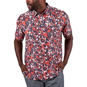 BLACK CLOVER Camo Mix Polo - Brandy
