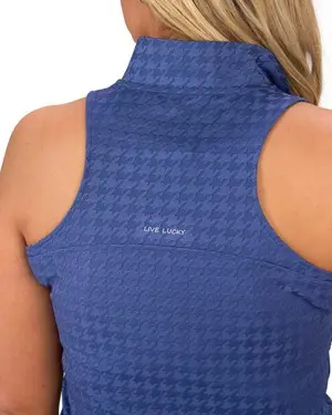 BLACK CLOVER Lynx Sleeveless Polo - Navy
