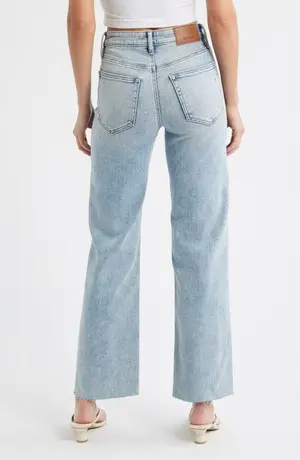 HIDDEN JEANS Raw Hem Straight Leg Jeans