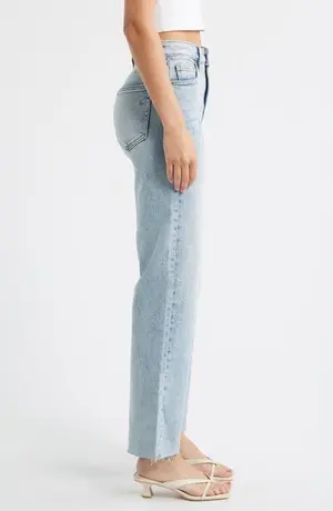HIDDEN JEANS Raw Hem Straight Leg Jeans