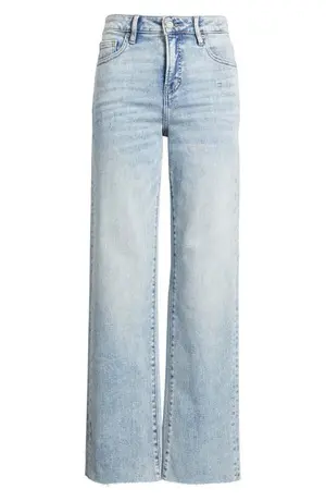 HIDDEN JEANS Raw Hem Straight Leg Jeans
