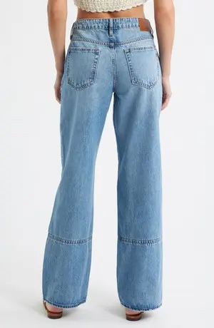 HIDDEN JEANS Seamed Wide Leg Dad Jeans
