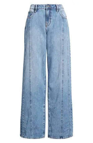 HIDDEN JEANS Seamed Wide Leg Dad Jeans