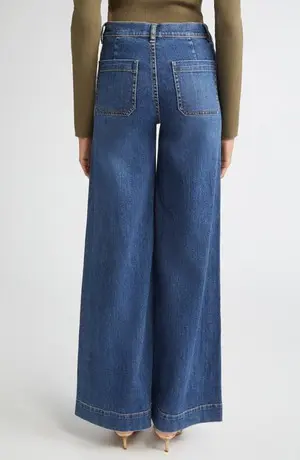 Ramy Brook Cindy Patch Pocket Wide Leg Jeans
