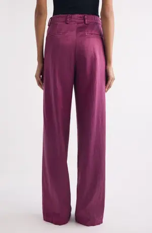Dries Van Noten Paxy Matelassé Wide-leg Trousers - Raspberry