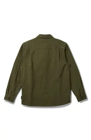 Quiksilver Herson Cotton Twill Button-up Overshirt - Grape Leaf
