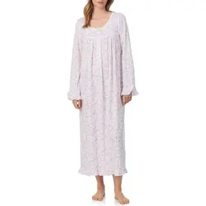 Eileen West Long Sleeve Ballet Nightgown - Floral