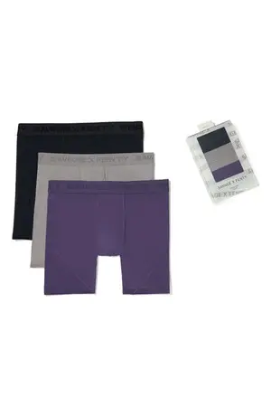 SAVAGE X FENTY Shadow Fit 3-pack Boxer Briefs - Black/grey/purple