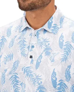 BLACK CLOVER Hidden Clover Polo - Blue