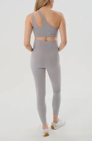 AXK Athletic Maternity Legging With Supportive Belly Band - Light Grey