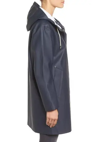 Stutterheim Mosebacke Hooded Raincoat - Navy