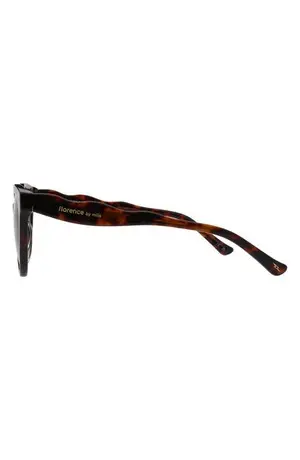 FLORENCE BY MILLS Round Frame Sunglasses - Tort