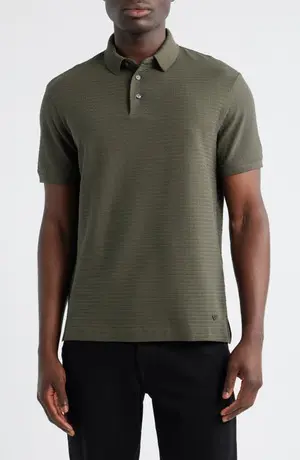 Emporio Armani Geo Texture Cotton Polo