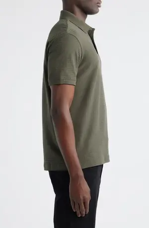 Emporio Armani Geo Texture Cotton Polo