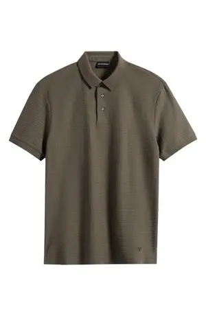 Emporio Armani Geo Texture Cotton Polo