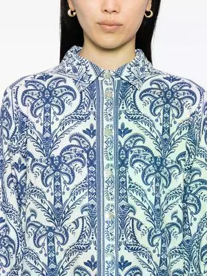 Farm Rio Tropical Print Blouse