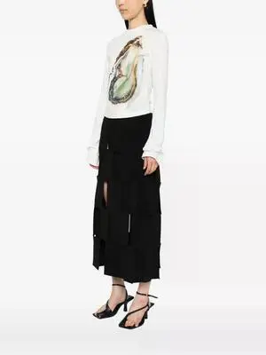 A.W.A.K.E. Mode Oyster Graphic-printed T-shirt - Neutrals