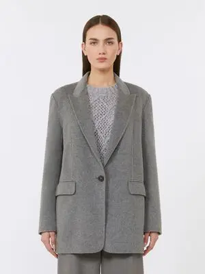 Max Mara Wool And Silk Double-cloth Blazer
