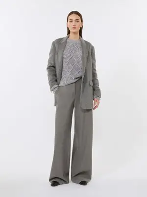 Max Mara Wool And Silk Double-cloth Blazer