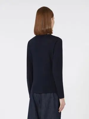 Max Mara Wool Yarn Cardigan - Ultramarine