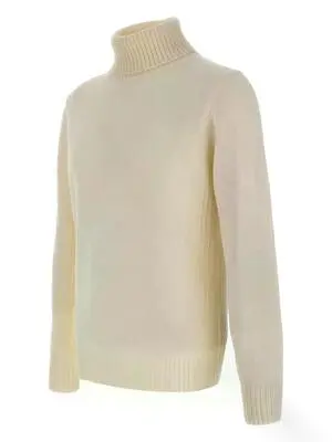 KANGRA Ribbed-knit Turtleneck Sweater - Neutrals