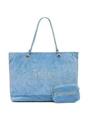 Juicy Couture Logo-studded Velour Tote
