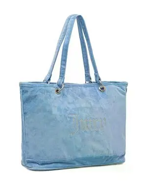 Juicy Couture Logo-studded Velour Tote
