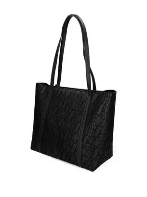 Armani Exchange Monogram Pattern Tote Bag