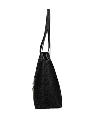 Armani Exchange Monogram Pattern Tote Bag