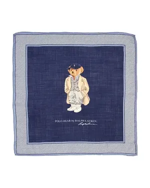 Polo Ralph Lauren Fall Bear Wool & Silk Bandana - Navy Multi