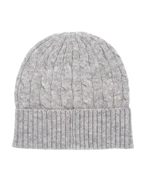 Polo Ralph Lauren Wool & Cashmere Cable Knit Beanie - Grey