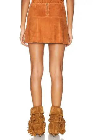 Isabel Marant Étoile Dilara Suede Skirt - Cognac