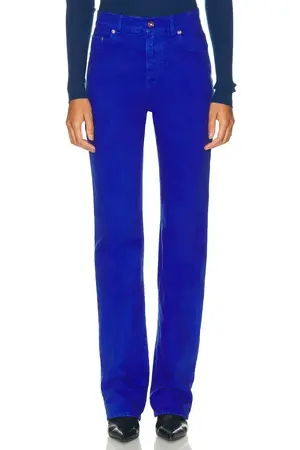 Gabriela Hearst Rey Straight Leg Jeans - Cobalt