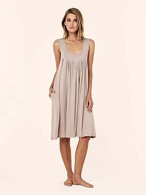 Victoria's Secret Papinelle Kate Modal Pleat Front Midi Length Nightie - Brown