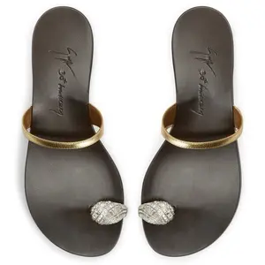 GIUSEPPE ZANOTTI Icon Ring Sandal - Gold