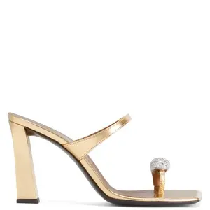 GIUSEPPE ZANOTTI Icon Ring 90 Sandals - Gold
