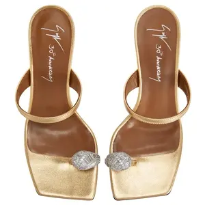 GIUSEPPE ZANOTTI Icon Ring 90 Sandals - Gold