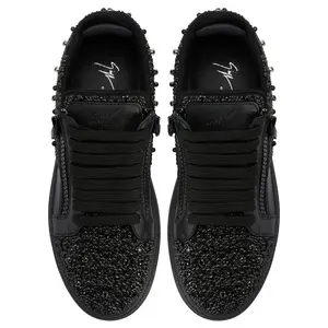 GIUSEPPE ZANOTTI Suede Sneakers - Black