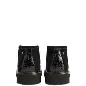 GIUSEPPE ZANOTTI Rivaux High Lace-up Ankle Boots - Black