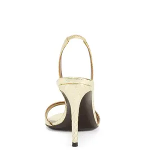 GIUSEPPE ZANOTTI Lilibeth 90 Elaphe Sandals - Gold