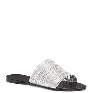GIUSEPPE ZANOTTI Clio Flat Sandals - Silver
