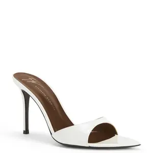 GIUSEPPE ZANOTTI Intriigo 90 Patent Leather Sandals - White