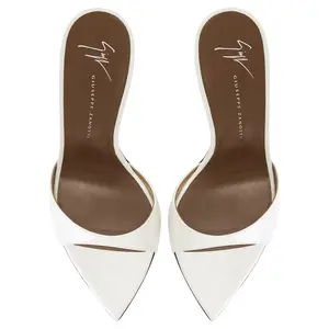 GIUSEPPE ZANOTTI Intriigo 90 Patent Leather Sandals - White