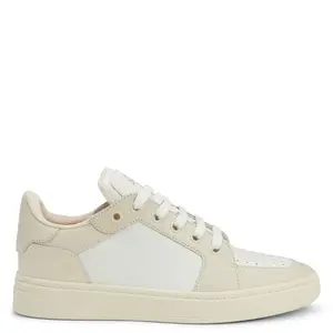GIUSEPPE ZANOTTI Leather And Patent Leather Low-top Sneakers