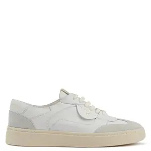 GIUSEPPE ZANOTTI Leather And Suede Low-top Sneakers - White